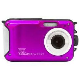 Easypix W3027-P Wave PINK Digitalkamera 30 Megapixel Rosa inkl. Tasche, inkl. Akku Bildstabilisierung, Wasserdicht bis 3 m, Full HD Video, mit eingebautem