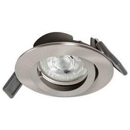 OSRAM HOMELIGHTING 4099854444548 Spotlight Recess Set Incl. Osram LED 4.3W GU10 Brushed Nickel LED-Deckenleuchte GU10 4.30 W Nickel (geb&uuml;rstet)
