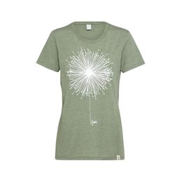 Iriedaily T-Shirt 'Blowball' Damen Gr&ouml;&szlig;e S gr&uuml;n / wei&szlig;