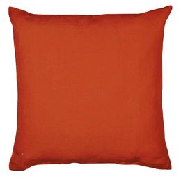 Zoeppritz Kissenbezug Stay 70x90 Kissenbezug orange - rust 100% Leinen