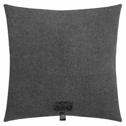 Zoeppritz Kissen Soft-Fleece 50x50 grau - medium grey mel.