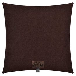 Zoeppritz Kissen Soft-Fleece 50x50 braun - dark brown