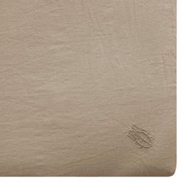 Zoeppritz Bettlaken Stay 180x200x30 beige - clay 100% Leinen