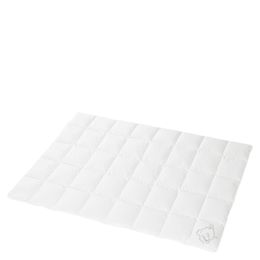 Zoeppritz Bettwaren 100 B&auml;hrchen 200x200 beige - white 100% Daunen