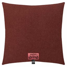Zoeppritz Kissen Soft-Fleece 50x50 braun - copper coin