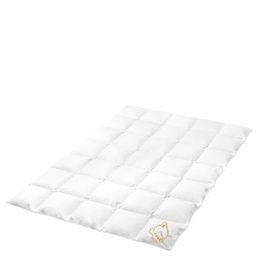 Zoeppritz Bettwaren 100 bayrische B&auml;hrchen 200x200 beige - white 100% Daunen