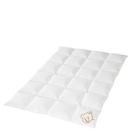 Zoeppritz Bettwaren 100 bayrische B&auml;hrchen 200x200 beige - white 100% Daunen