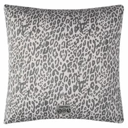 Zoeppritz Kissenbezug Easy Leopard 80x80 grau - tahiti pearl