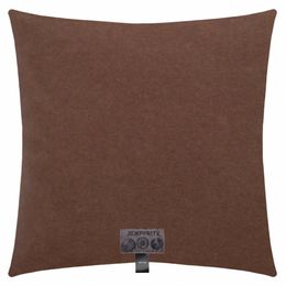 Zoeppritz Kissen Soft-Fleece 50x50 braun - smoke