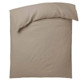 Zoeppritz Bettbezug Stay 155x220 beige - clay 100% Leinen