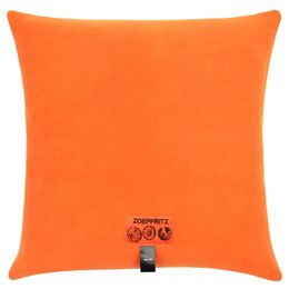Zoeppritz Kissen Soft-Fleece 50x50 orange - amber