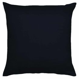 Zoeppritz Kissenbezug Stay 80x80 Kissenbezug blau - dark marina 100% Leinen