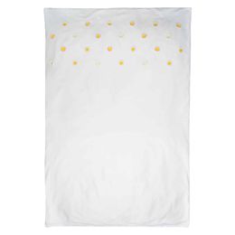 Zoeppritz Bettbezug Daisy 135x200 beige - white 100% Baumwolle