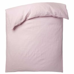 Zoeppritz Bettbezug Stay 155x220 rot - powder rose 100% Leinen