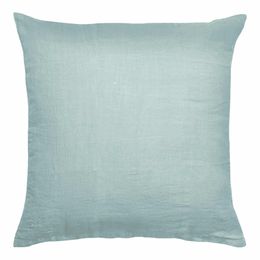 Zoeppritz Kissenbezug Stay 80x80 Kissenbezug blau - water 100% Leinen