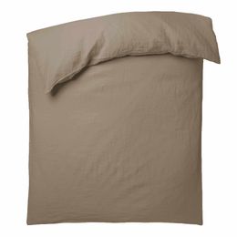 Zoeppritz Bettbezug Stay 135/40x200 beige - clay 100% Leinen
