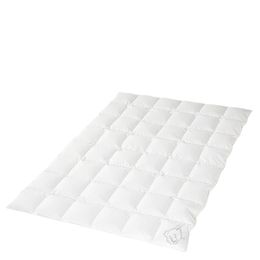 Zoeppritz Bettwaren 100 B&auml;hrchen 155x220 beige - white 100% Daunen