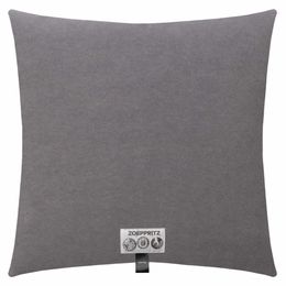 Zoeppritz Kissen Soft-Fleece 50x50 grau - titanium