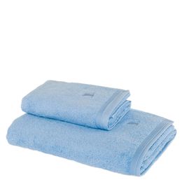 Zoeppritz Handt&uuml;cher Superwuschel 100x160 blau - aquamarin 100% Baumwolle