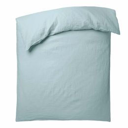 Zoeppritz Bettbezug Stay 155x220 blau - water 100% Leinen
