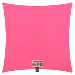 Zoeppritz Kissen Soft-Fleece 50x50 rot - candy