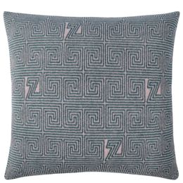 Zoeppritz Kissen Soft-Fleece Legacy 50x50 turquoise - deep pacific
