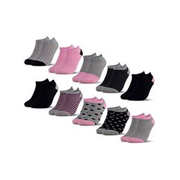 Occulto 10er Pack Sneaker Socken Mikl in Pink | Gr.: 23-26