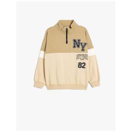 KOTON Sweatshirt in Kamelfeder | Gr.: 5-6 Jahre