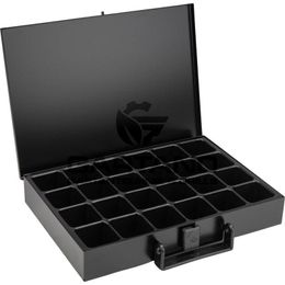 Blechkasten 24-fach unbestueckt GRANIT BLACK EDITION, 24-fach, 24-fach Teilung
