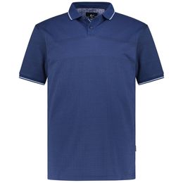 Große Größen Hajo Poloshirt mit Elasthan Farbe royalblau Größe: 3XL
