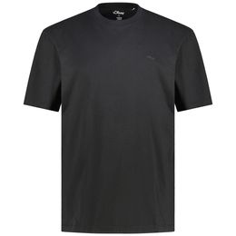 Große Größen s.Oliver T-Shirt aus Baumwolle Farbe schwarz Größe: 5XL