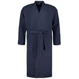 Große Größen ADAMO Bademantel aus Waffel-Piqué Farbe dunkelblau Größe: 3XL