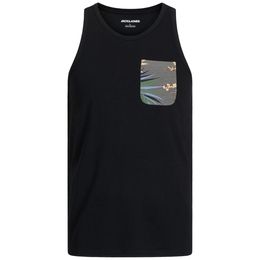 Jack & Jones Herren Gro&szlig;e Gr&ouml;&szlig;en | Jack&Jones Tanktop mit Print Farbe schwarz Gr&ouml;&szlig;e: 5XL