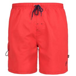 Gro&szlig;e Gr&ouml;&szlig;en ADAMO Badeshorts mit Taschen Farbe rot Gr&ouml;&szlig;e: 6XL