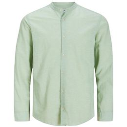 Jack & Jones Große Größen Jack&Jones Freizeithemd mit Leinen Farbe grün Größe: 4XL
