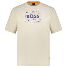 Große Größen BOSS T-Shirt mit Elasthan Farbe beige Größe: 5XL
