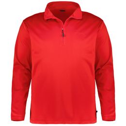 Große Größen Maier Sports Funktionsshirt mit Stehkragen Farbe rot Größe: 66