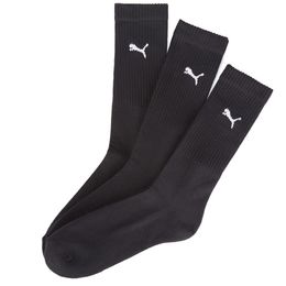 Große Größen Puma 3er-Pack Sport- und Freizeitsocken mit verstärkter Ferse Farbe schwarz Größe: 47-49