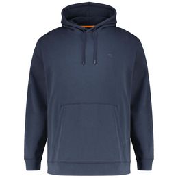 Große Größen BOSS Hoodie aus Biobaumwolle Farbe dunkelblau Größe: 5XL