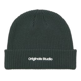 Jack & Jones Herren Gro&szlig;e Gr&ouml;&szlig;en | Jack&Jones M&uuml;tze aus Baumwollmischung Farbe waldgr&uuml;n Gr&ouml;&szlig;e: One Size