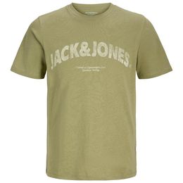 Jack & Jones Gro&szlig;e Gr&ouml;&szlig;en Jack&Jones T-Shirt mit Label-Print Farbe braun Gr&ouml;&szlig;e: 3XL
