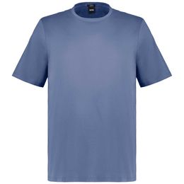Große Größen BOSS T-Shirt aus merzerisierter Baumwolle Farbe blau Größe: 5XL