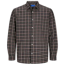 Jack & Jones Große Größen Jack&Jones Kariertes Flanellhemd aus Baumwollmischung Farbe mittelgrau Größe: 6XL