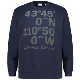 Große Größen s.Oliver Sweatshirt mit Elasthan Farbe dunkelblau Größe: 3XL