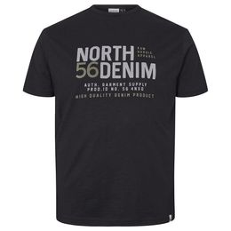 Gro&szlig;e Gr&ouml;&szlig;en North T-Shirt mit Logo-Print Farbe schwarz Gr&ouml;&szlig;e: 6XL