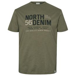 Gro&szlig;e Gr&ouml;&szlig;en North T-Shirt mit Logo-Print Farbe oliv Gr&ouml;&szlig;e: 6XL