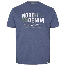Gro&szlig;e Gr&ouml;&szlig;en North T-Shirt mit Logo-Print Farbe blau Gr&ouml;&szlig;e: 6XL