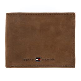 Gro&szlig;e Gr&ouml;&szlig;en Tommy Hilfiger Geldb&ouml;rse aus Leder, 12,5 cm x 10 cm Farbe braun Gr&ouml;&szlig;e: One Size