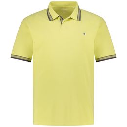 Große Größen s.Oliver Poloshirt mit Kontrastdetails Farbe apfelgrün Größe: 5XL