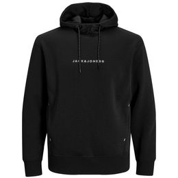 Jack & Jones Gro&szlig;e Gr&ouml;&szlig;en Jack&Jones Hoodie mit Label-Print Farbe schwarz Gr&ouml;&szlig;e: 3XL